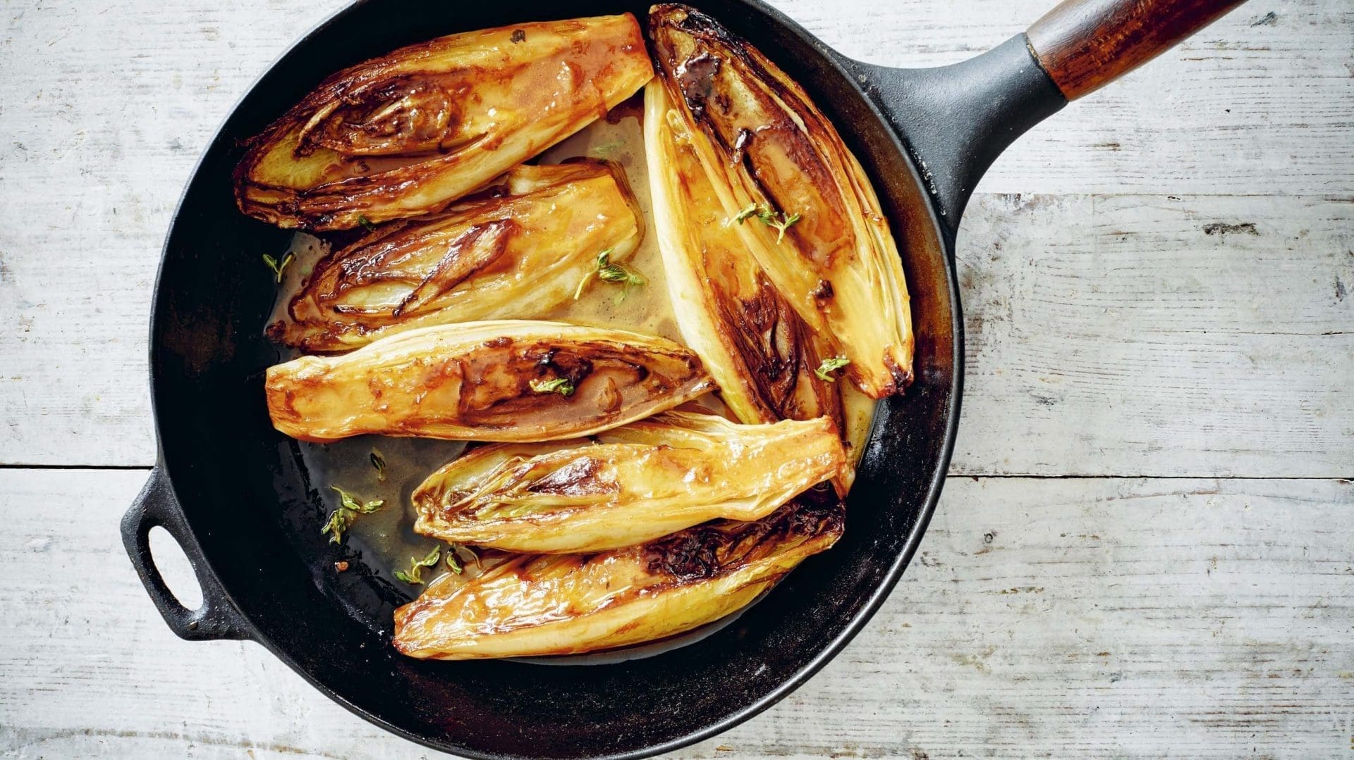 Achicorias con toronja