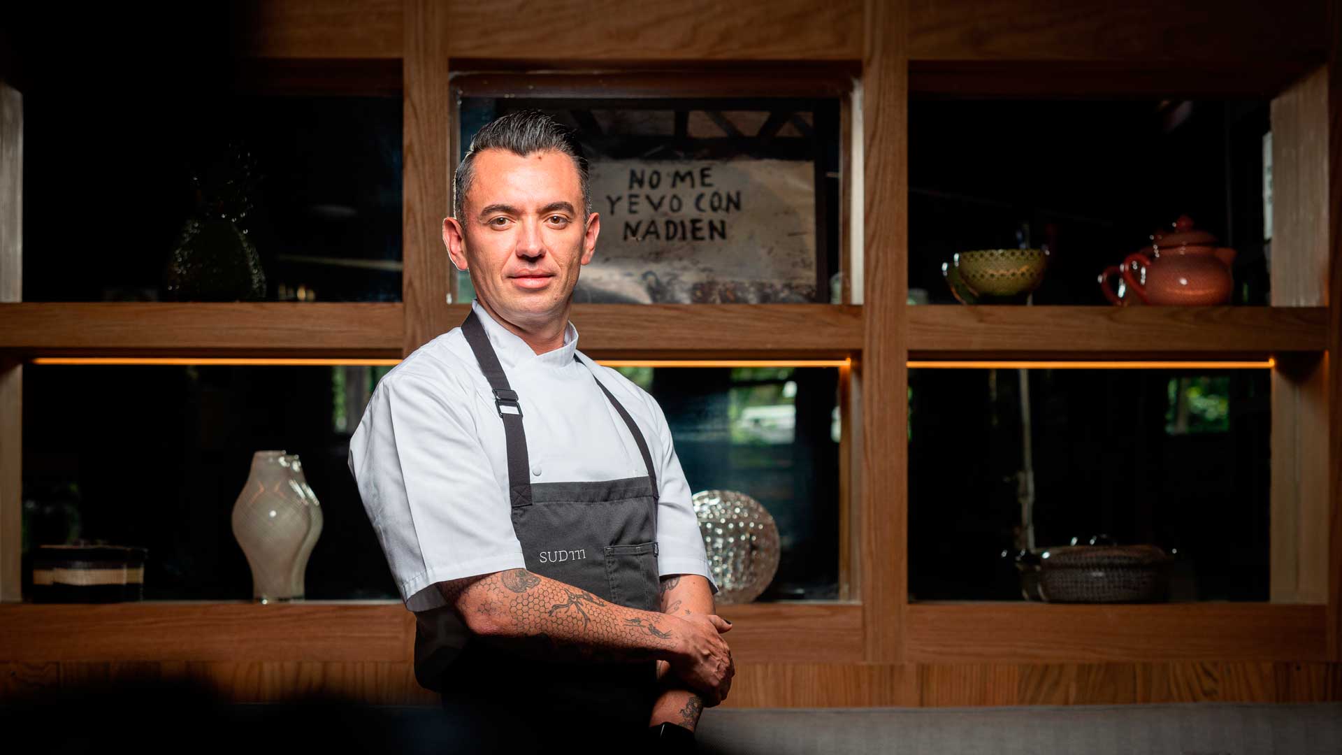 Este es el menú degustación de SUD 777 maridado con tequila