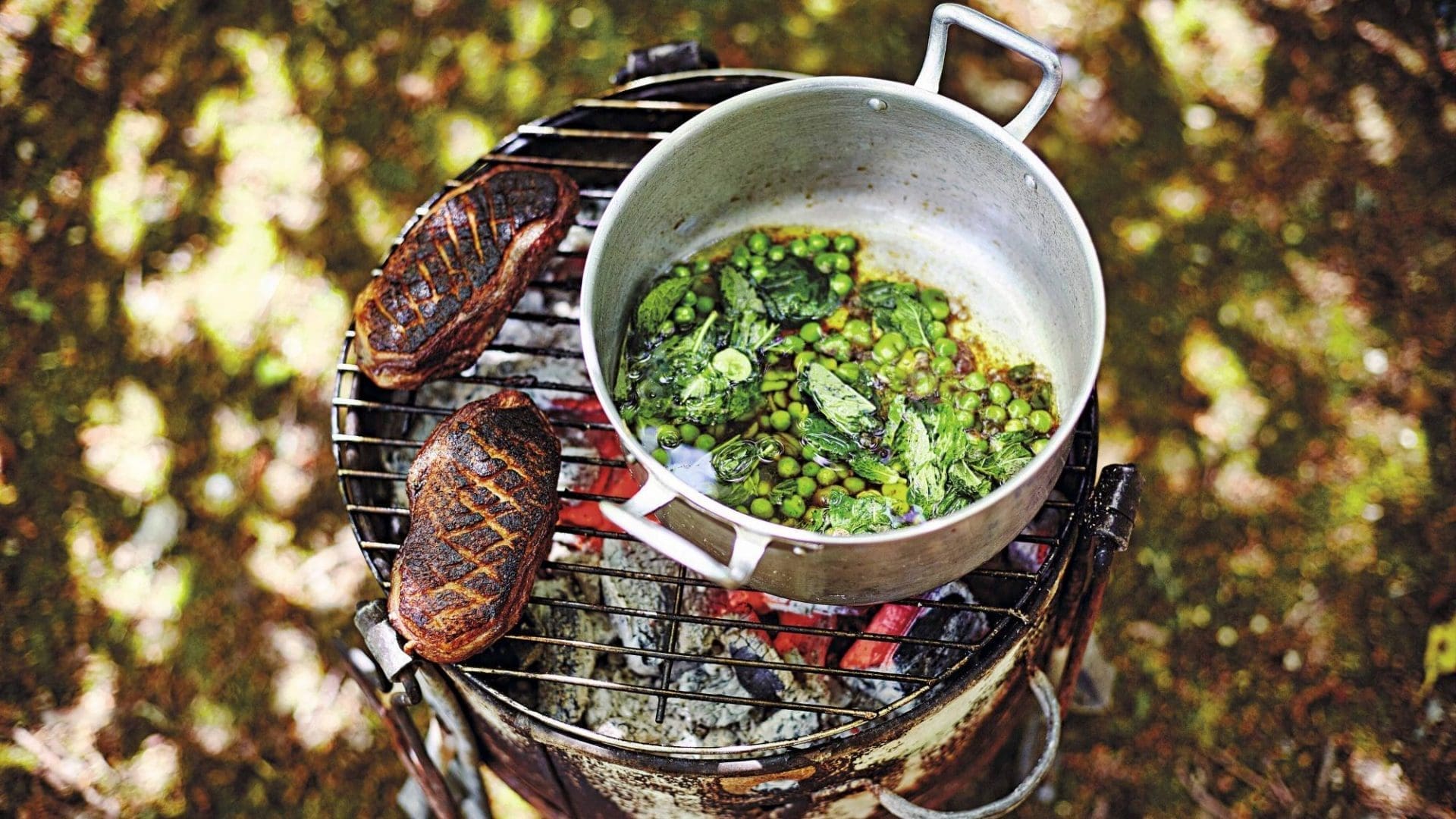 Pechuga de pato con chícharos