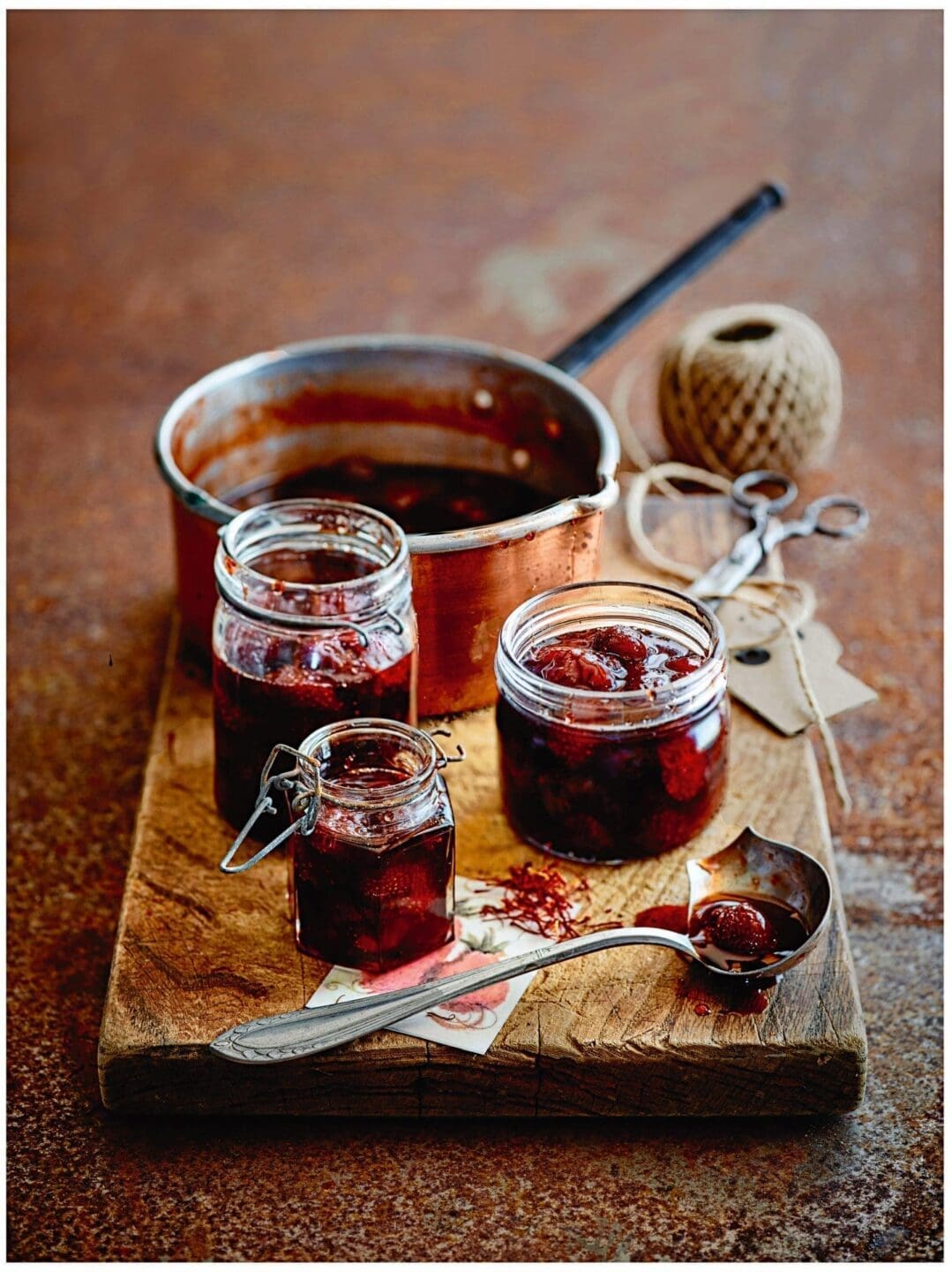 Mermelada de fresa y azafrán